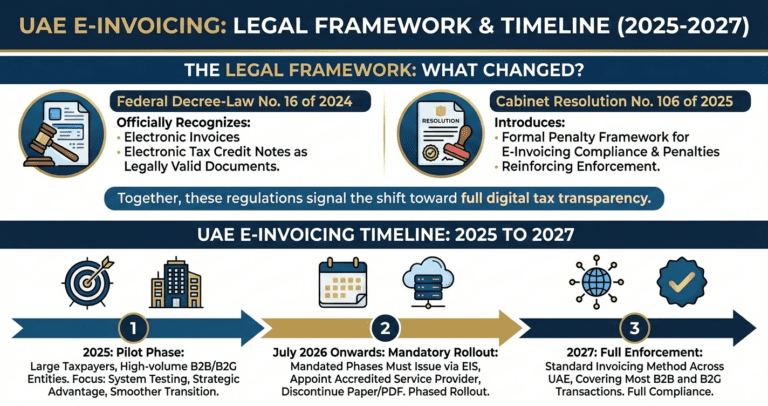 UAE E-Invoicing Guide 2025–2027: Rules, Deadlines & Penalties